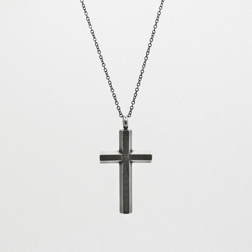 Hex Cross Pendant – Rust 1894